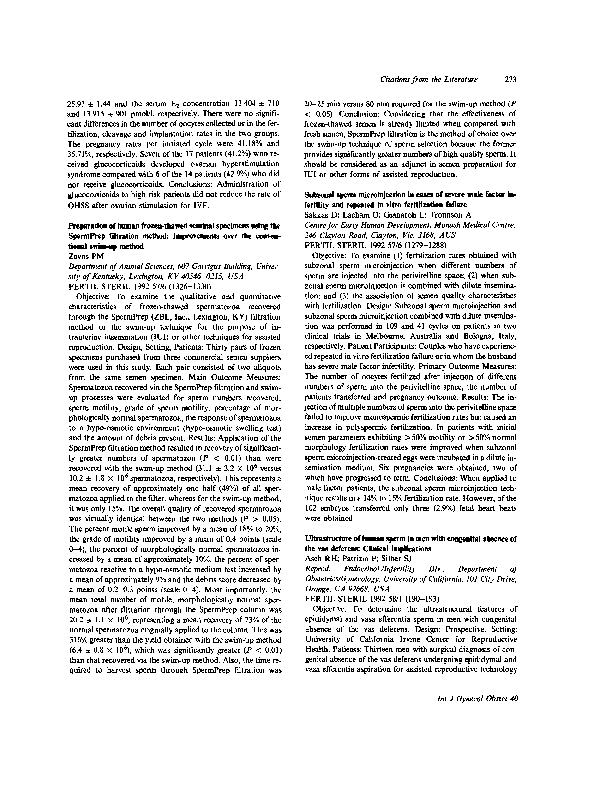 (PDF) Ultrastructure of human sperm in men with congenital absence of ...
