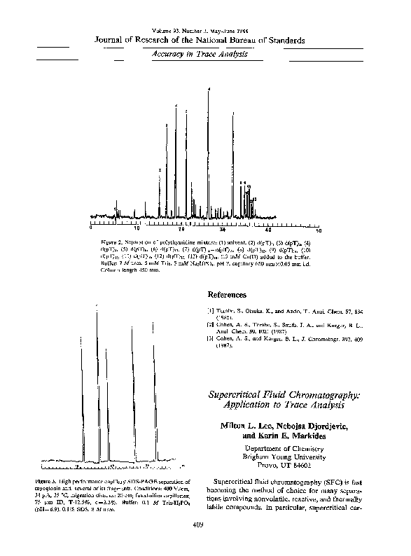 (PDF) Supercritical fluid chromatography - Application to trace analysis