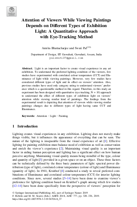 (PDF) Attention of Viewers While Viewing Paintings Depends on Different Types of Exhibition ...