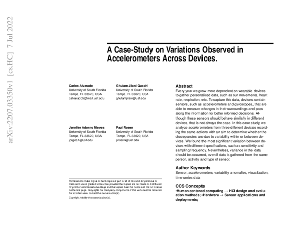 (PDF) A Case-Study on Variations Observed in Accelerometers Across Devices