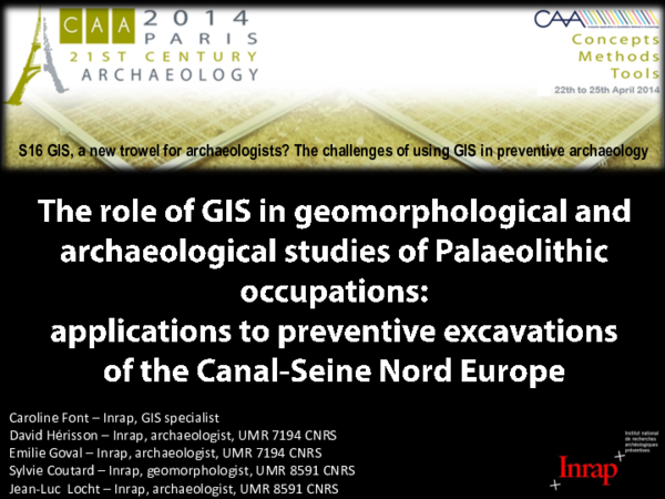 (PDF) The role of GIS in geomorphological and archaeological studies of ...