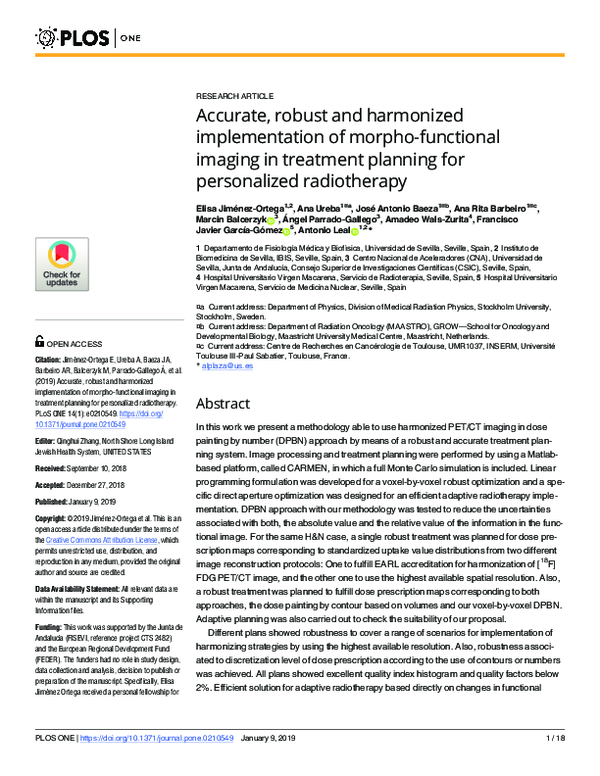 (PDF) Accurate, robust and harmonized implementation of morpho-functional imaging in treatment ...