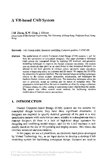 (PDF) A VR-based CAD System