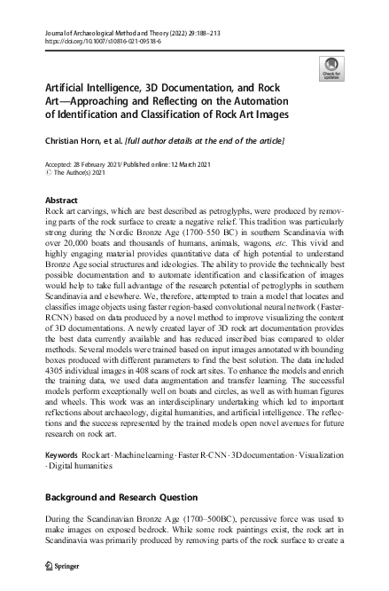 (PDF) Artificial Intelligence, 3D Documentation, and Rock Art—Approaching and Reflecting on the ...