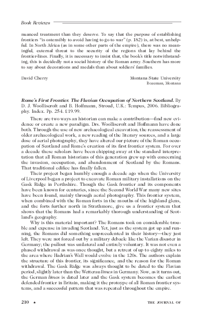 (PDF) Rome's First Frontier