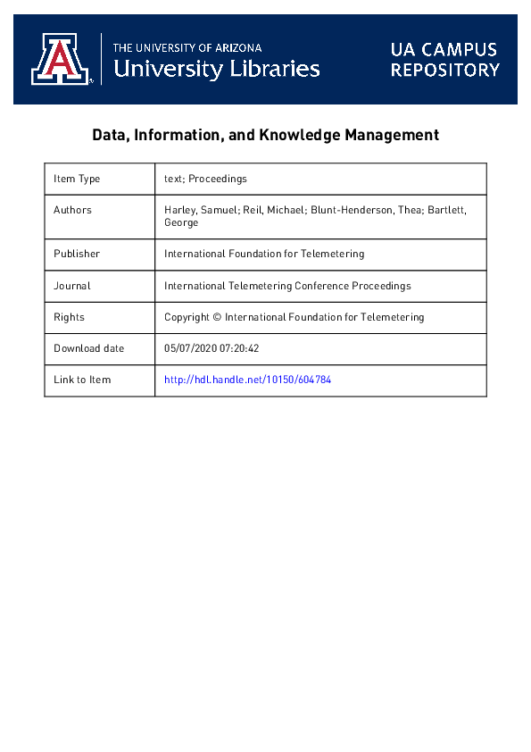 (PDF) Data, Information and Knowledge Management