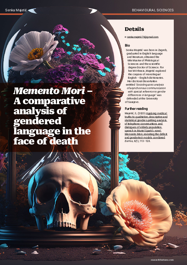 (PDF) Memento Mori: A comparative analysis of gendered language in the face of death