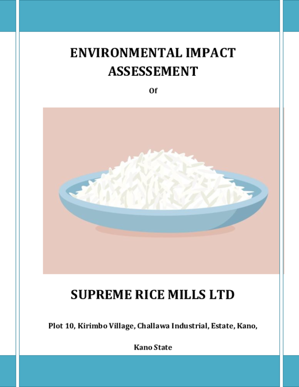 (PDF) ENVIRONMENTAL IMPACT ASSESSEMENT OF SUPREME RICE MILLS LTD