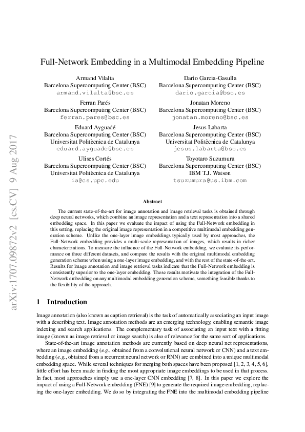 (PDF) Full-Network Embedding in a Multimodal Embedding Pipeline