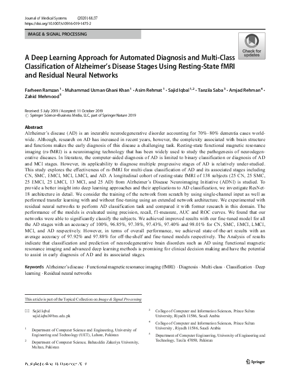 (PDF) A Deep Learning Approach for Automated Diagnosis and Multi-Class Classification of ...