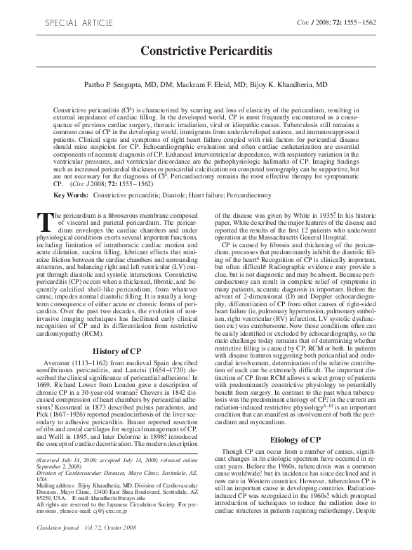 (PDF) Constrictive Pericarditis
