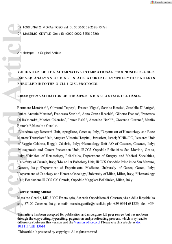 (PDF) Validation of the Alternative International Prognostic Score‐E ...