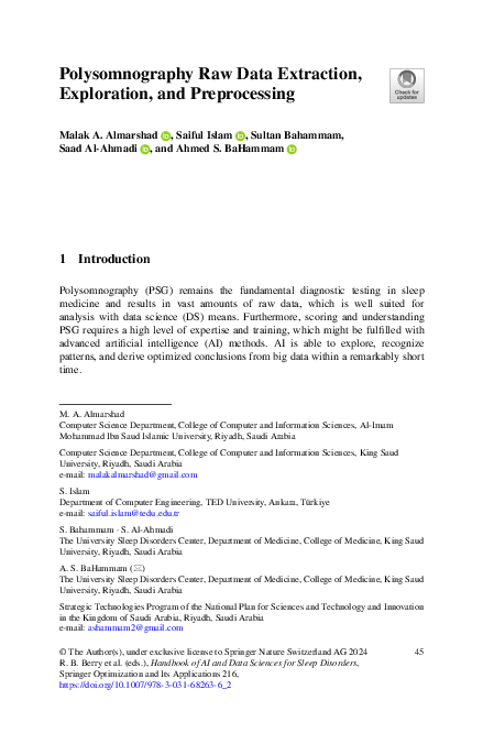 (PDF) Polysomnography Raw Data Extraction, Exploration, and Preprocessing