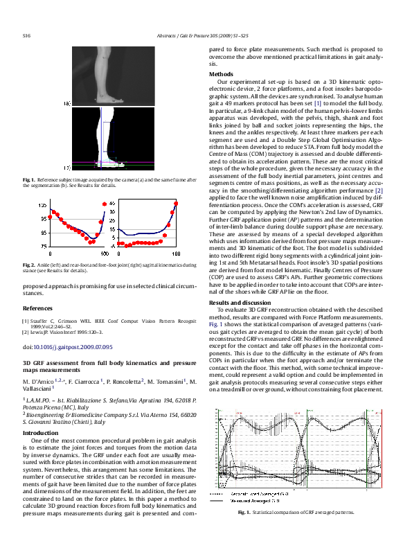(PDF) 3D GRF assessment from full body kinematics and pressure maps measurements
