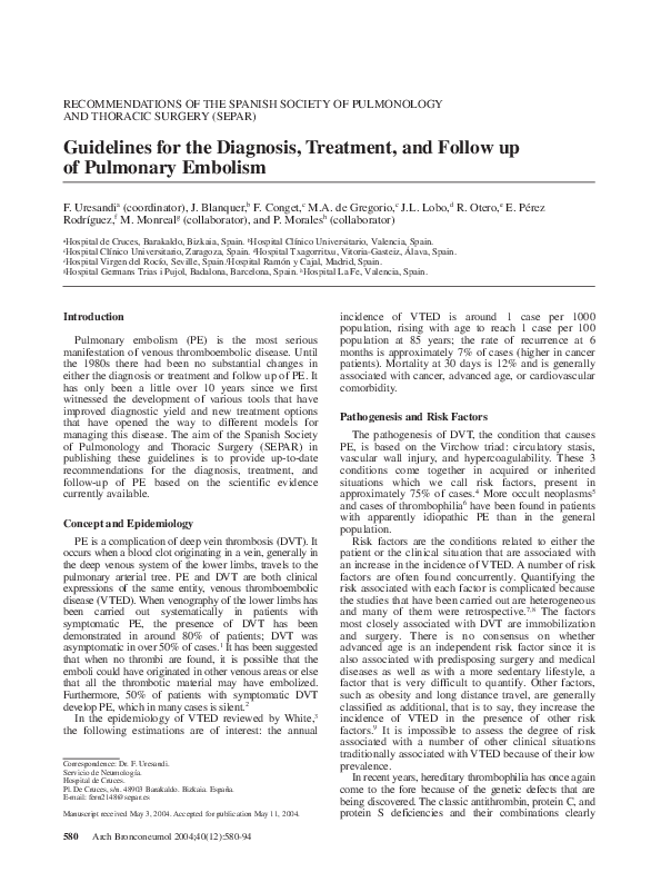 (PDF) Guidelines for the Diagnosis, Treatment, and Follow up of ...