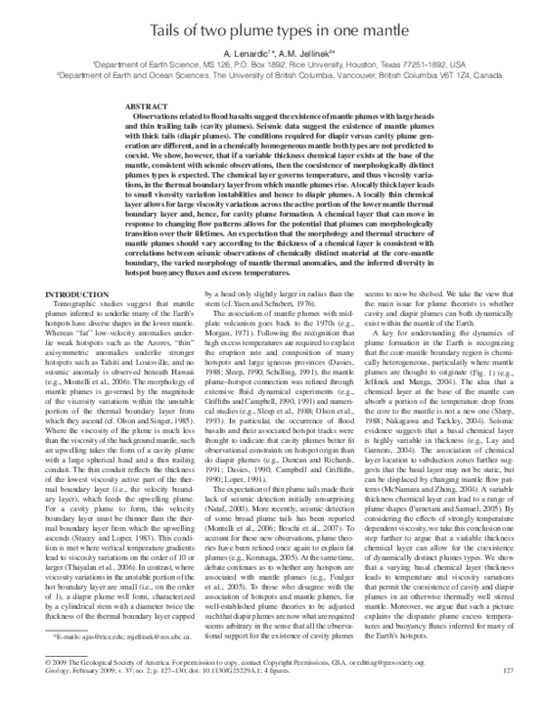 (PDF) Tails of two plume types in one mantle