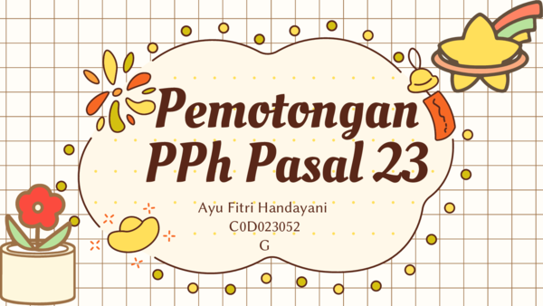 (PDF) Pengertian PPh Pasal 23