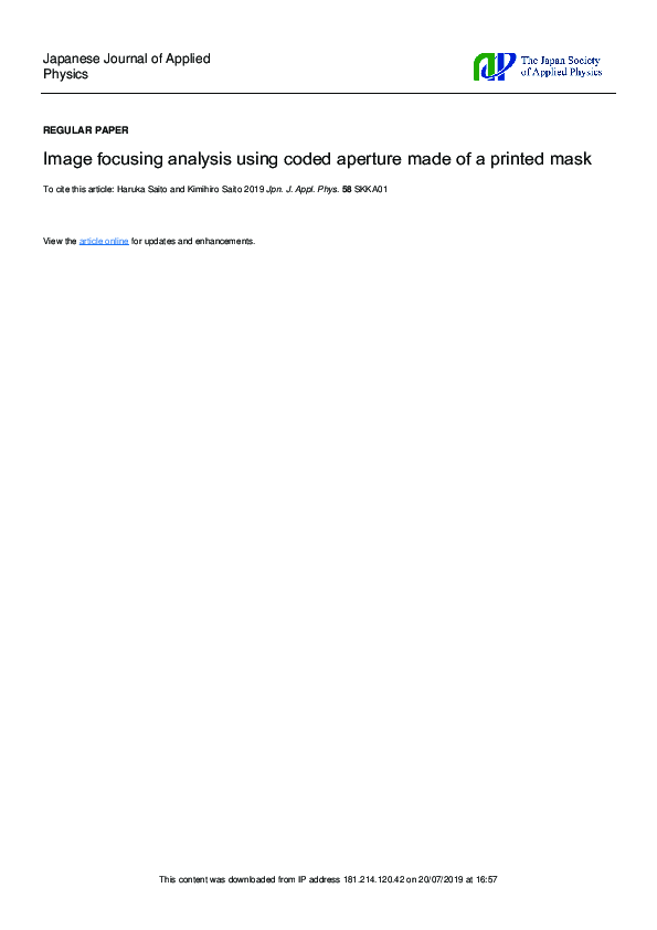 (PDF) Active-mask coded-aperture imaging | Frezghi Habte - Academia.edu