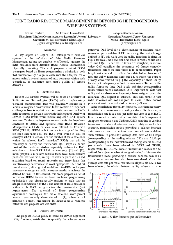 (PDF) Joint Radio Resource Management in Beyond 3G Heterogeneous ...