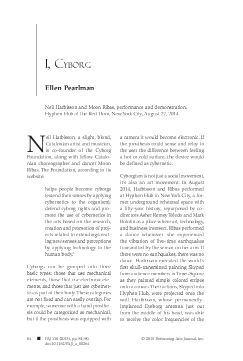 (PDF) I, Cyborg | Ellen Pearlman, PhD - Academia.edu