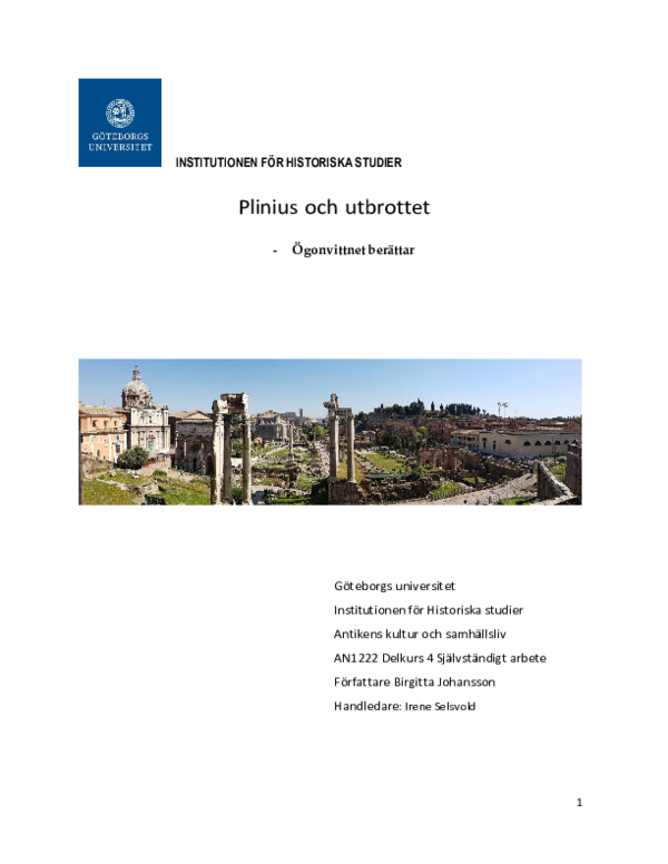 (PDF) Plinius och utbrottet-Slutversionen^