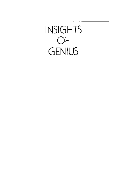 (PDF) Insights of Genius