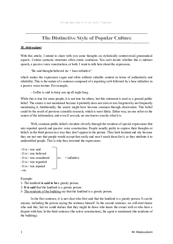 (PDF) The Distinctive Style of Popular Culture