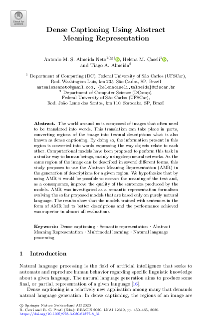 (PDF) Dense Captioning Using Abstract Meaning Representation