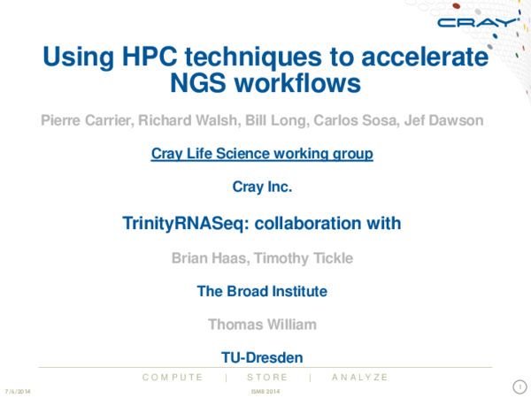 (PDF) Using HPC techniques to accelerate NGS workflows
