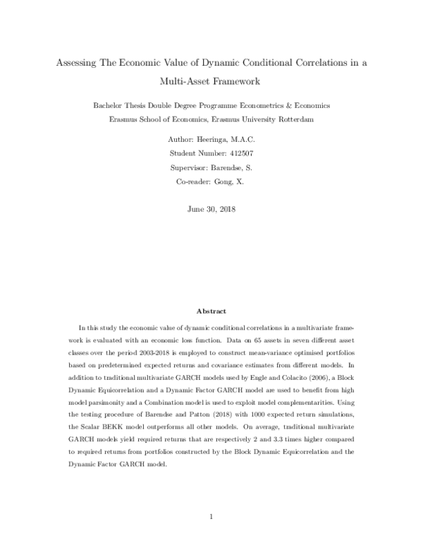 (PDF) The effect of estimation risk on optimal portfolio choice | Roger Klein - Academia.edu