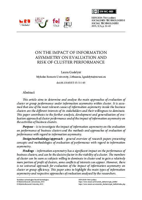 (PDF) The impact of information technology on information asymmetry