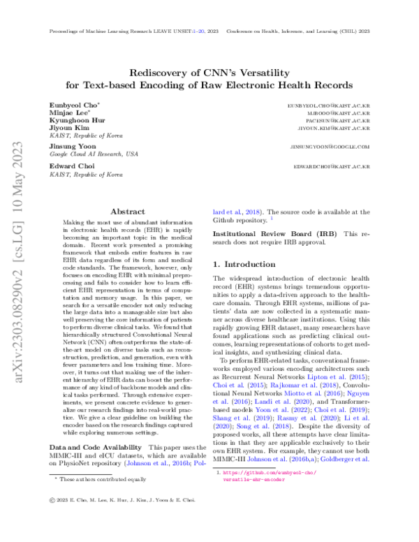 (PDF) Rediscovery of CNN's Versatility for Text-based Encoding of Raw ...