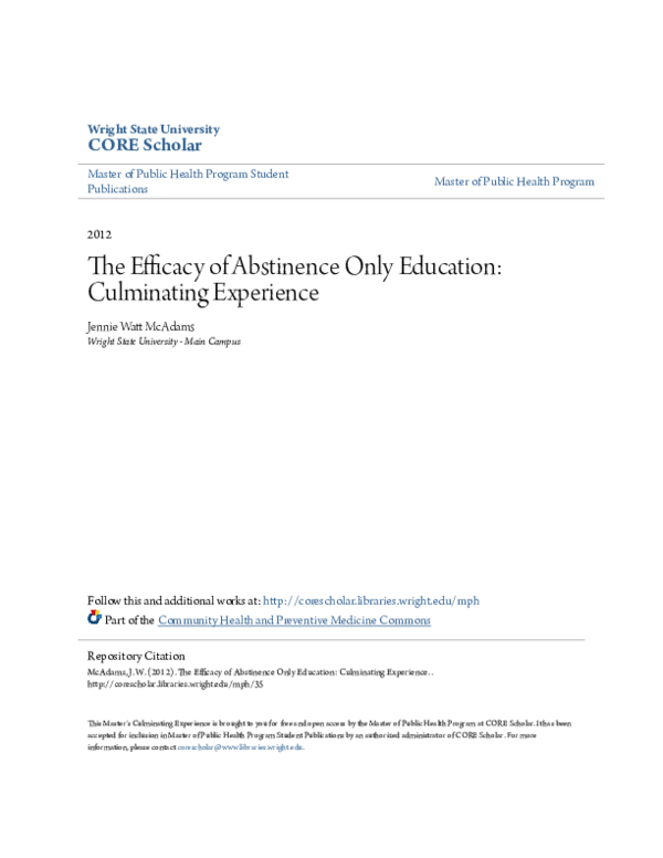 (PDF) Culminating Experience