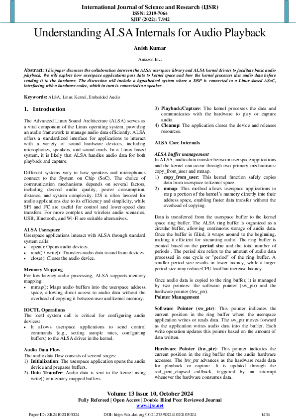 Understanding ALSA Internals for Audio Playback