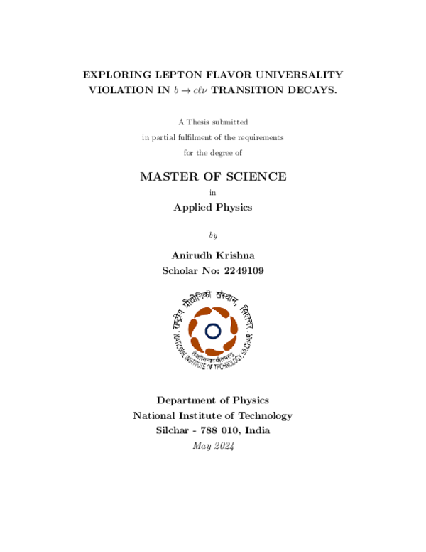 (PDF) MSc Thesis