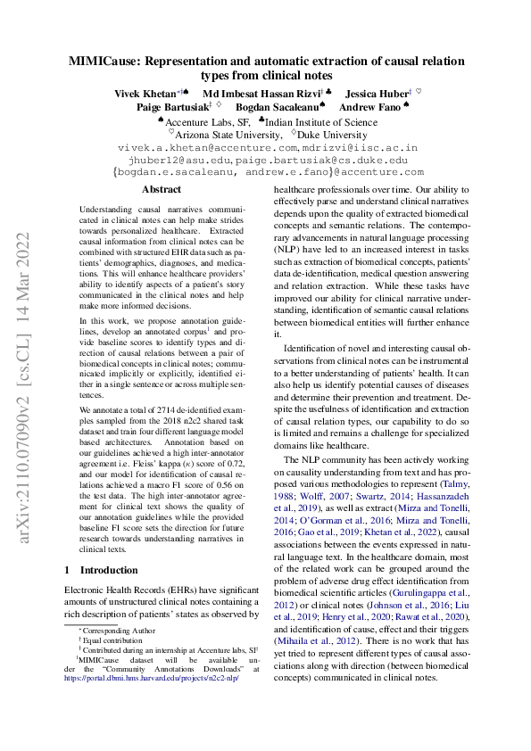 (PDF) MIMICause : Defining, identifying and predicting types of causal relationships between ...