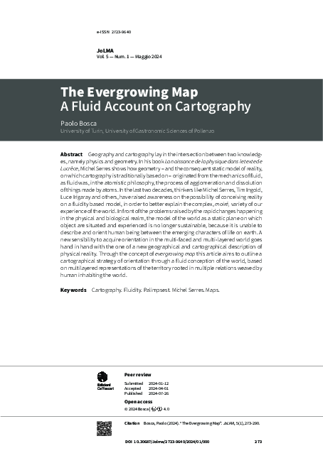 (PDF) The Evergrowing Map. A Fluid Account on Cartography