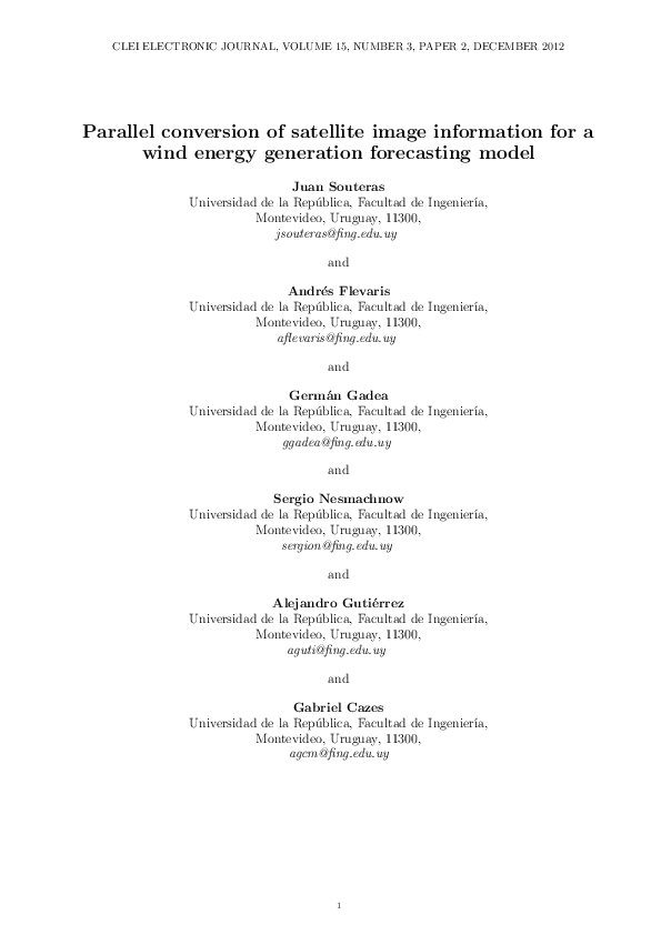 (PDF) Parallel conversion of satellite image information for a wind ...