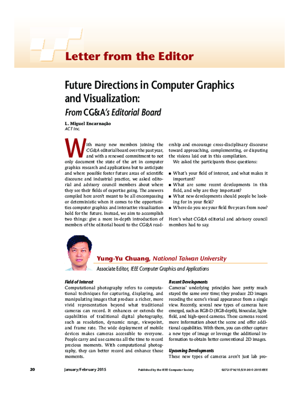 (PDF) Future Directions in Computer Graphics and Visualization: From CG ...