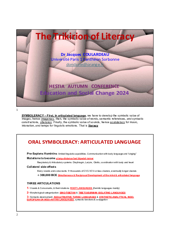 (PDF) IN THE PRESENT SMITHY, THE PAST ORES ARE TURNED INTO THE SYMBOLS ...