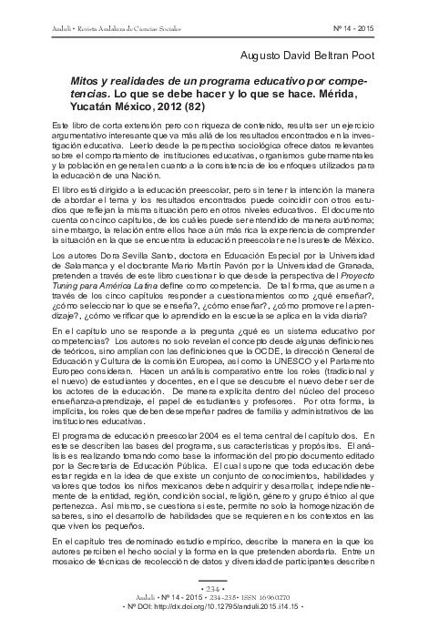 (PDF) Sevilla Santo, Dora y Martín Pavón, Mario. Mitos y realidades de ...