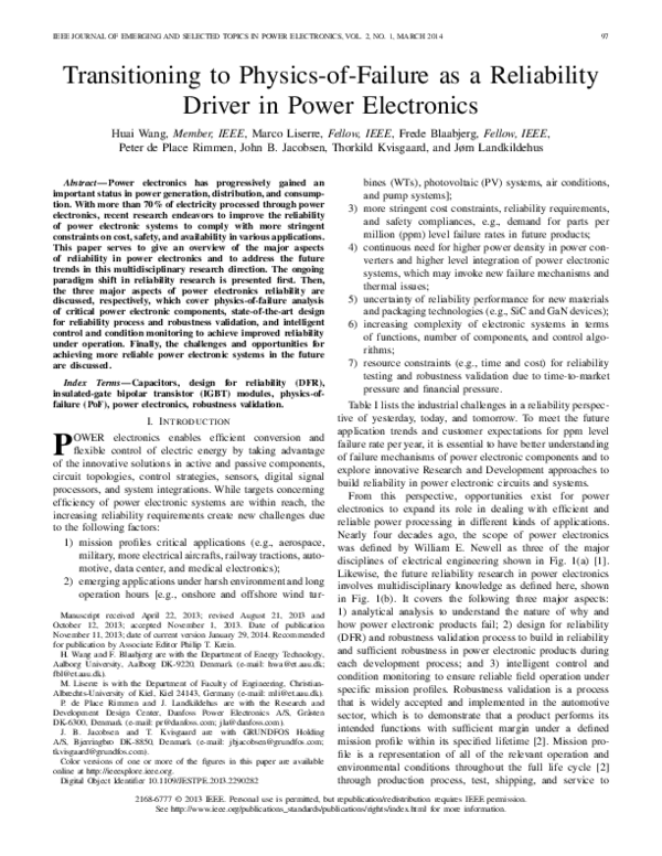 (PDF) Transitioning to Physics-of-Failure as a Reliability Driver in ...