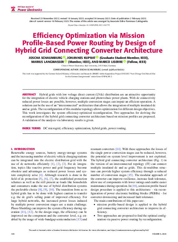 (PDF) Efficiency Optimization via Mission Profile-Based Power Routing by Design of Hybrid Grid ...