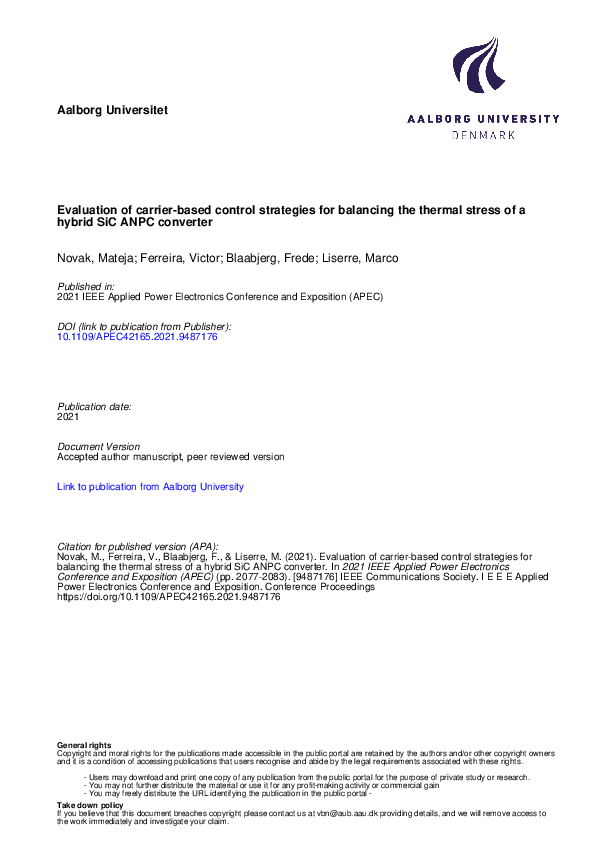 (PDF) Evaluation of carrier-based control strategies for balancing the ...