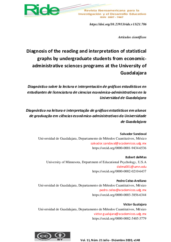 (PDF) Diagnosis of the reading and interpretation of statistical graphs ...