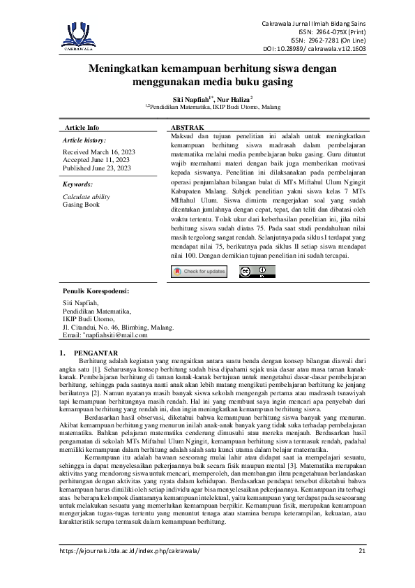 (PDF) Meningkatkan kemampuan berhitung siswa dengan menggunakan media ...