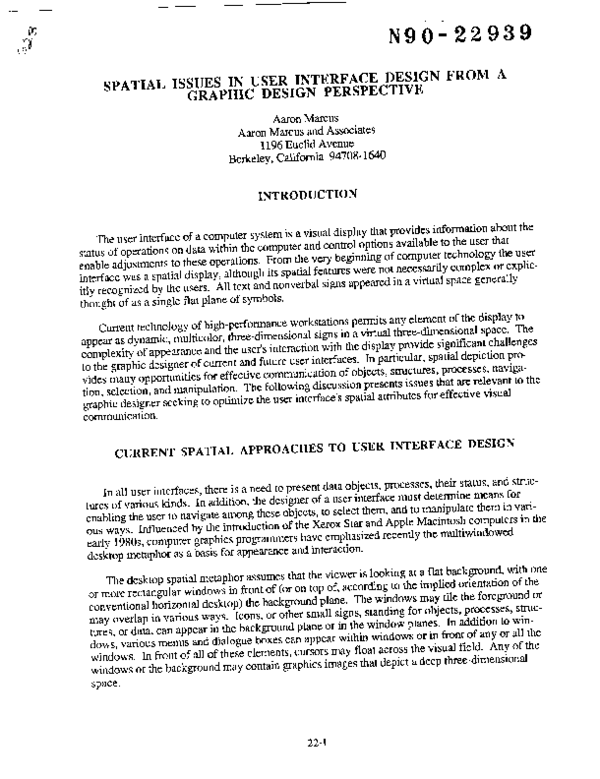 (PDF) Spatial issues in user interface design from a graphic design ...
