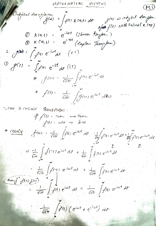 (PDF) Mathematical Physics (part 7) (undergraduate handwritten notes)
