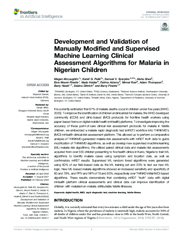 (PDF) Development and Validation of Manually Modified and Supervised Machine Learning Clinical ...