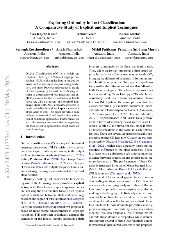 (PDF) Exploring Ordinality in Text Classification: A Comparative Study of Explicit and Implicit ...